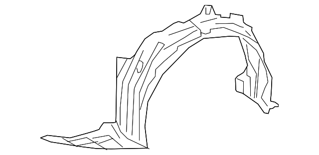 53876-47140 - Fender Liner - 2017-2018 Toyota Prius Prime | OEM Genuine ...