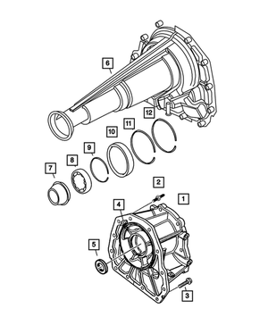 2002-2003 Jeep Liberty Transfer Case Adapter 52104357AC | Mopar Estores