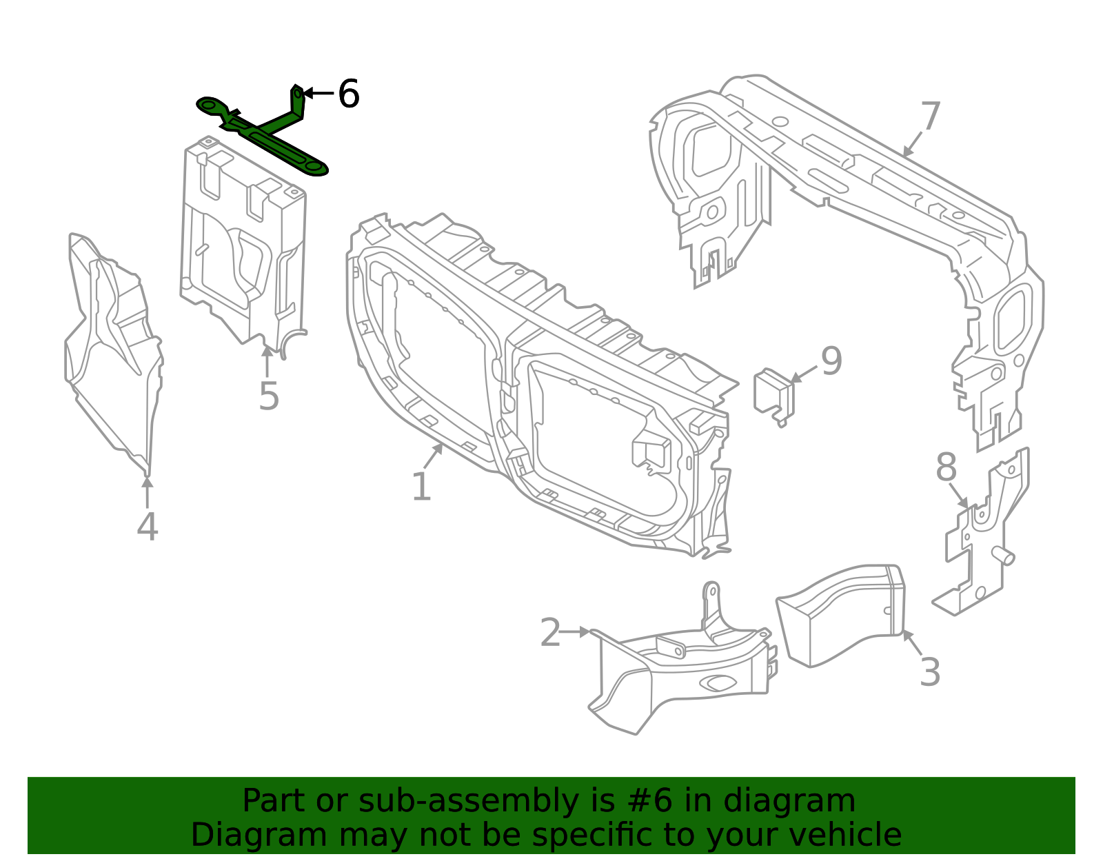 Genuine BMW 51-64-7-421-775 | Side Duct Upper Bracket | FREE Shipping ...