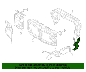 Genuine BMW 51-74-8-090-944 | Lower Duct | FREE Shipping on Most Orders ...