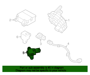 95920-2P050 - Air Bag Impact Sensor 2012-2017 Hyundai Azera ...