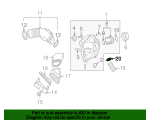 2008-2011 Audi Air Hose Clamp N-024-527-5 | Audi USA Parts
