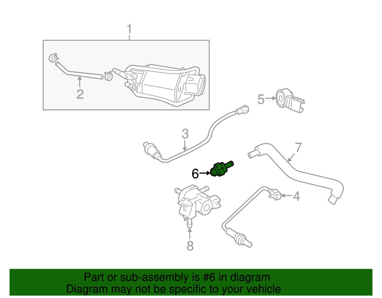 2006-2015 Toyota PCV Valve 12204-28030 | Camelback Toyota Parts