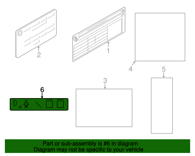 71246798132 - 2012-2013 BMW Info Label (71-24-6-798-132) | BMW of South ...