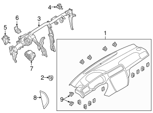 2011-2018 Volkswagen Jetta Reinforced Beam 5C7-857-017-N | VW Direct Parts