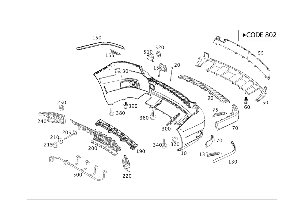 2010-2015 Mercedes-Benz Step Plate 204-885-04-11 | MB OEM Parts