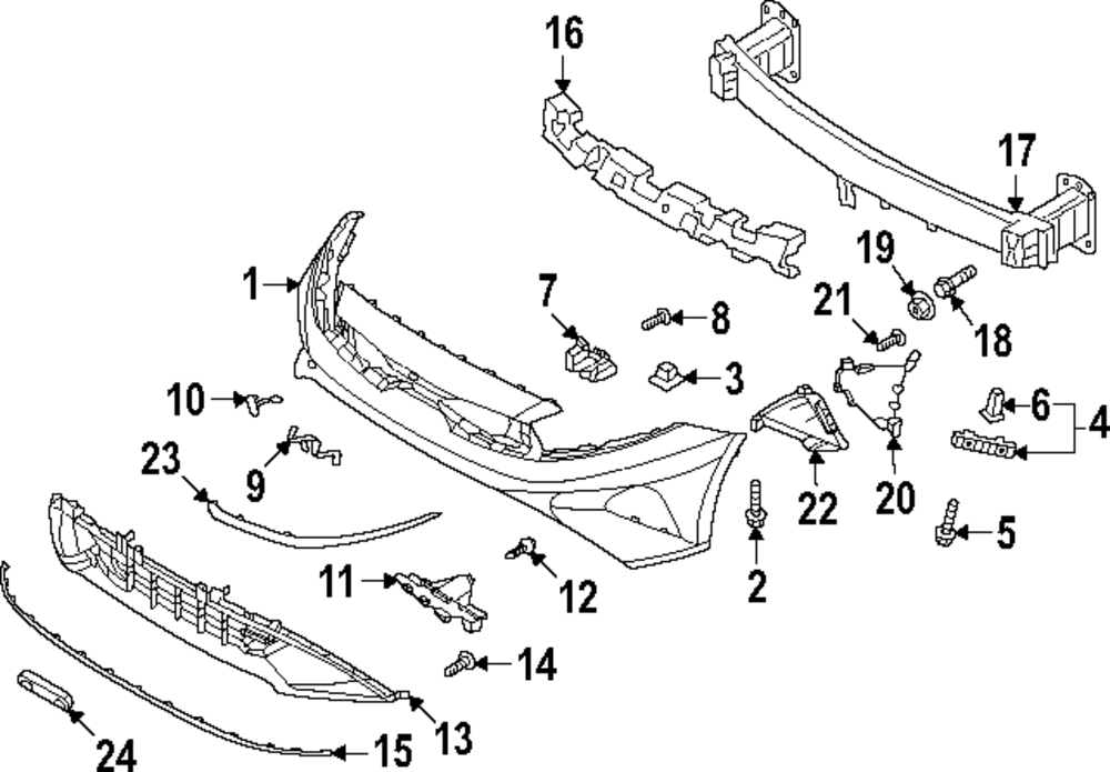 2022-2024 Kia Forte Lower Grille 86530-M7600 | OEM Parts Online