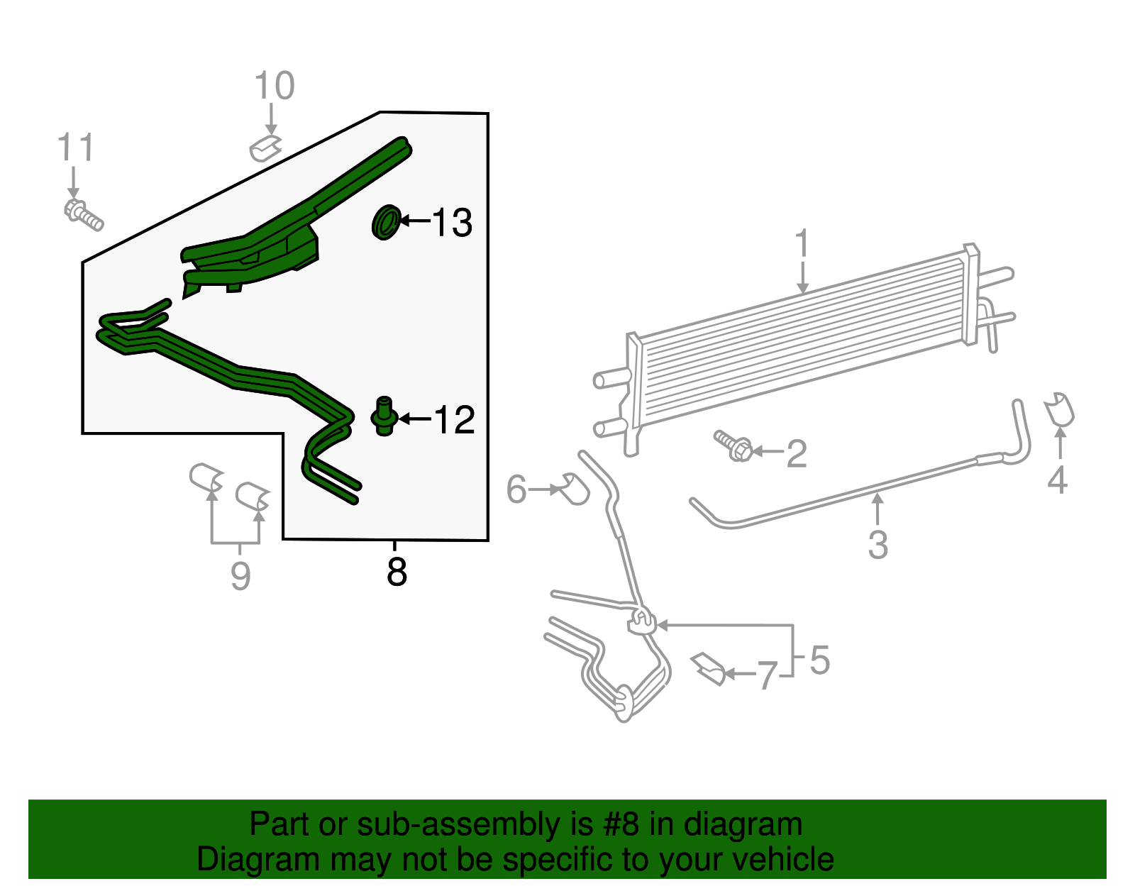 2017-2022 Ford Cooler Line HC3Z-7R081-G | Ford OEM Parts Outlet