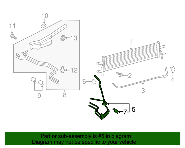2017-2020 Ford OEM NEW 2017-2020 Ford F-250 Super Duty Oil Cooler Hose ...