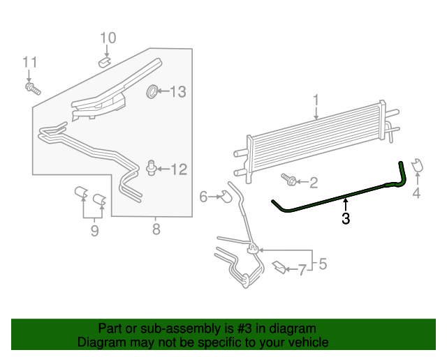 2017-2020 Ford OEM NEW 2017-2020 Ford F-250 Super Duty Hose Oil Cooler ...