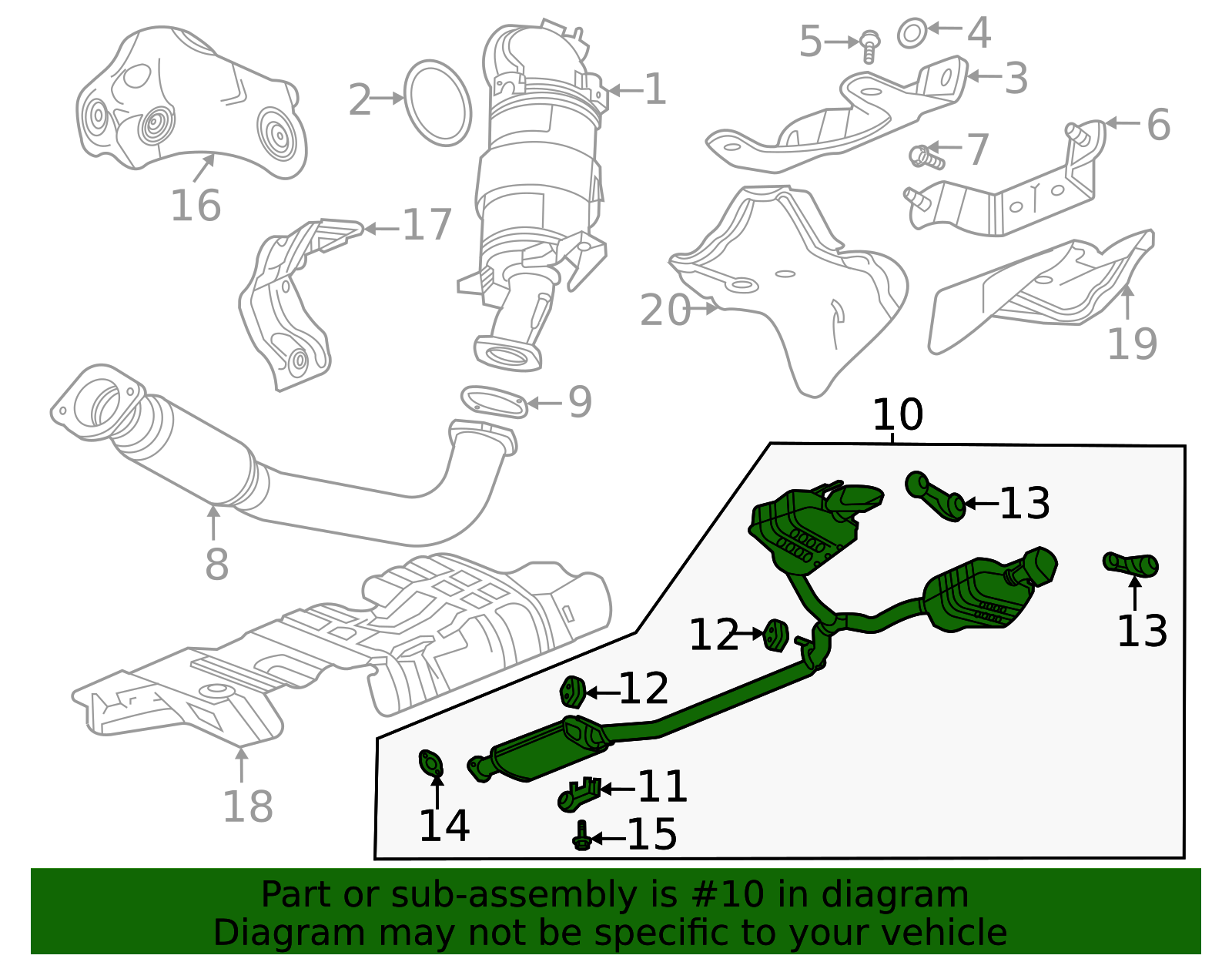 84997140 - High-Quality Exhaust Muffler with Exhaust Pipe for 2020-2023 ...