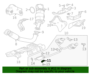 2020-2025 GM Muffler & Pipe Hanger 84524029 | GMPartsDirect.com