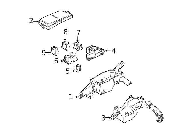 82663-33220 - Fuse & Relay Box Lower Cover 2019-2023 Lexus | Longo ...
