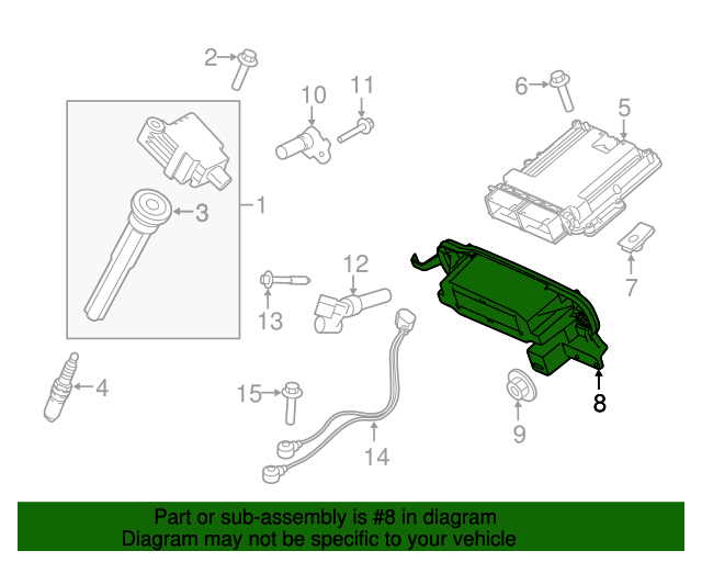2015-2020 Ford Engine Control Module Bracket FL3Z*12A659*A | TascaParts.com