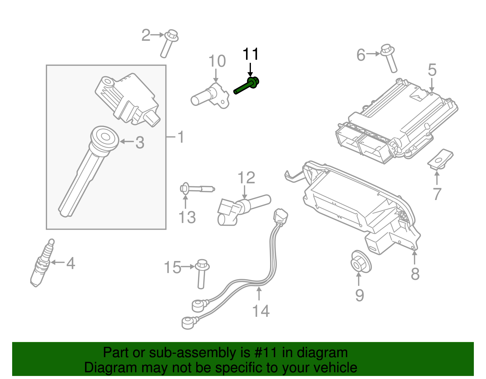 2010-2025 Ford Camshaft Sensor Bolt -W503275-S437 | TascaParts.com