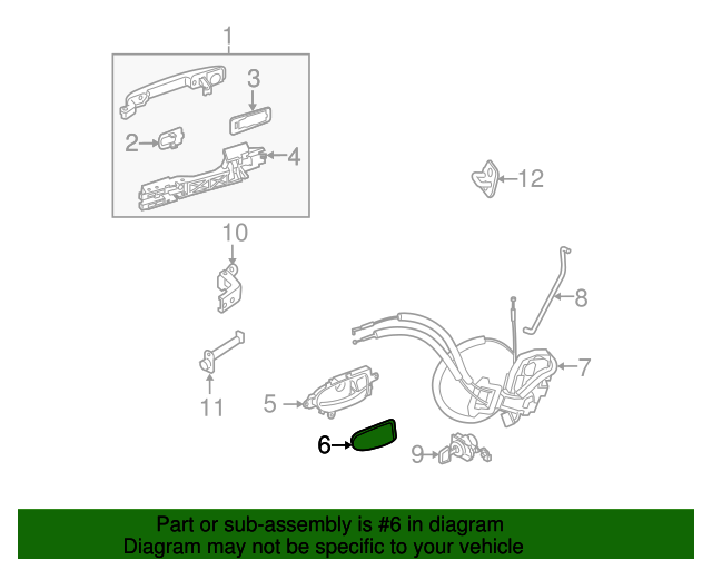 2007-2020 Nissan Cap - Passenger Side (RH) 80676-JA00A | TascaParts.com