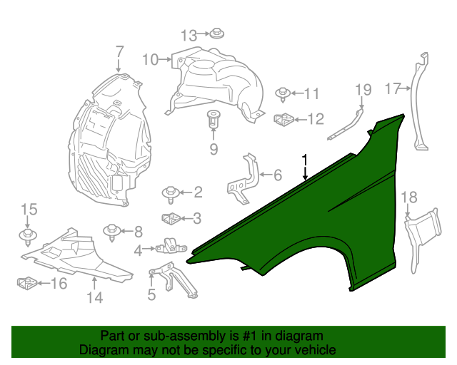 41-35-8-066-918 - Fender M4 F82 - 2015-2020 BMW M4 | BMWPartsHub