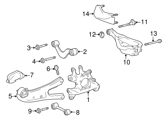 2010-2015 Lexus Knuckle 42305-0E020 | OEM Parts Online