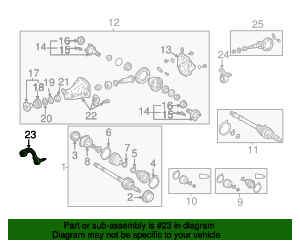 1996-2005 Toyota RAV4 Differential Mount 52380-42071 | OEM Parts Online