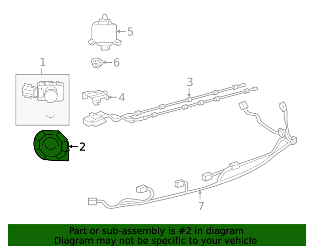 2019-2024 Lexus Park Sensor Retainer 89348-12070-E2 | OEM Parts Online