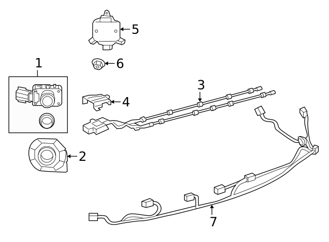 2019-2024 Lexus Park Sensor Retainer 89348-12070-E2 | OEM Parts Online