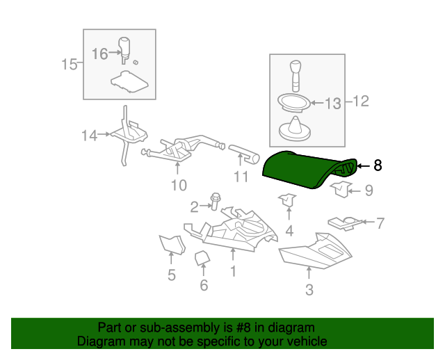2006-2010 GM F Console 25811081 | GMPartsDirect.com