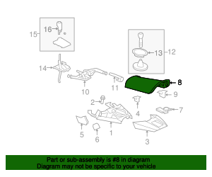 2006-2010 GM F Console 25811081 | GMPartsDirect.com
