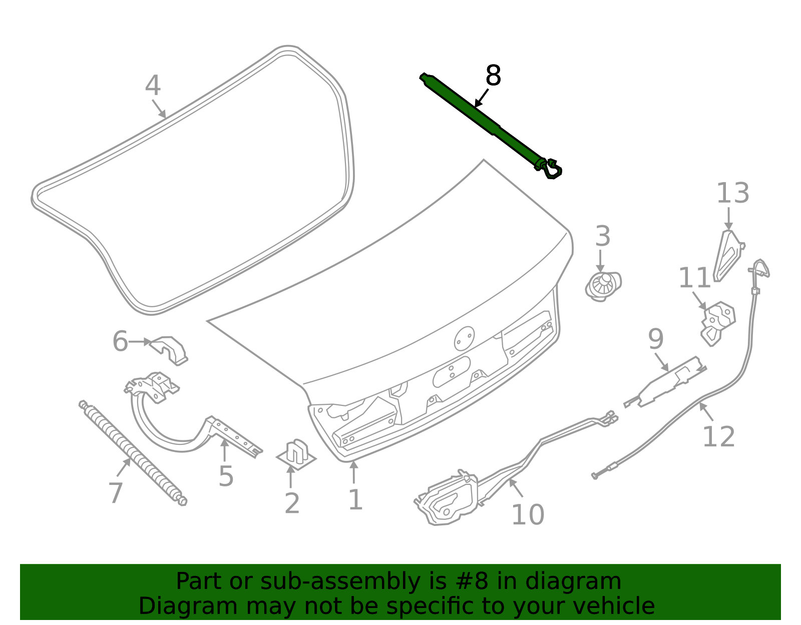 51-24-8-499-572 - Spindle drive, right 2020-2022 BMW | AutoNation Parts