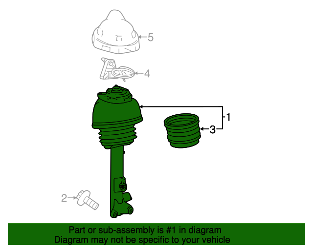2012-2018 Mercedes-Benz Strut Assembly 218-320-65-13-80 | Mercedes Star ...