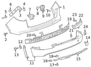 84604952 - Rear Bumper Fascia Energy Absorber 2019-2020 Buick Envision ...