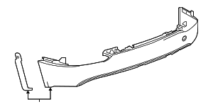 2019-2020 Buick Envision Rear Lower Bumper Cover 84352365 GM ...