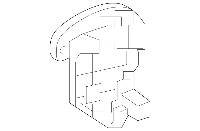 84352228 - Rear Passenger Side Bumper Fascia Tail Lamp Opening Bracket ...