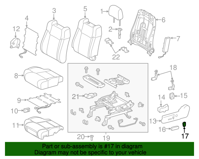 2012-2021 Toyota Knob 84921-08020-C0 | Toyota Parts Center