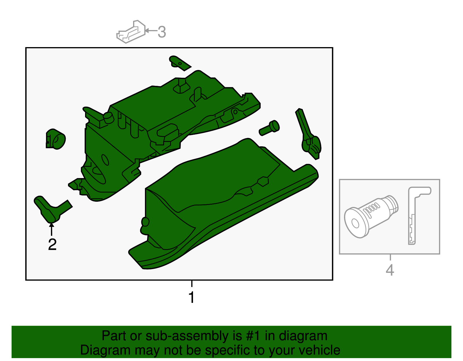 2017-2019 Infiniti QX30 Glove Box Assembly 68500-5DC0A | Infiniti of ...