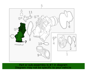 177-200-05-56 - Engine Coolant Inlet Flange 2018-2023 Mercedes-Benz ...