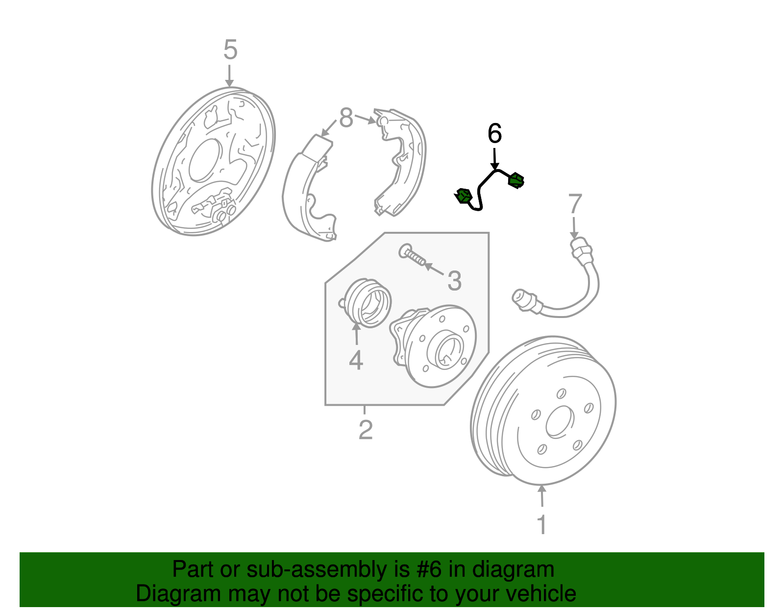 2003-2008 Toyota Matrix Brake Line 47324-01030 | Toyota Parts Center