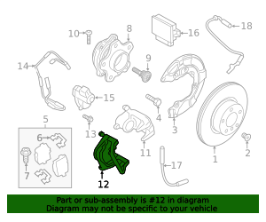 34-20-6-898-593 - Disc Brake Caliper Bracket 2020-2023 BMW | AutoNationParts.com