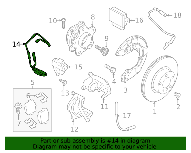 Genuine BMW 34-35-6-880-543 | Wear Indicator | FREE Shipping on Most ...