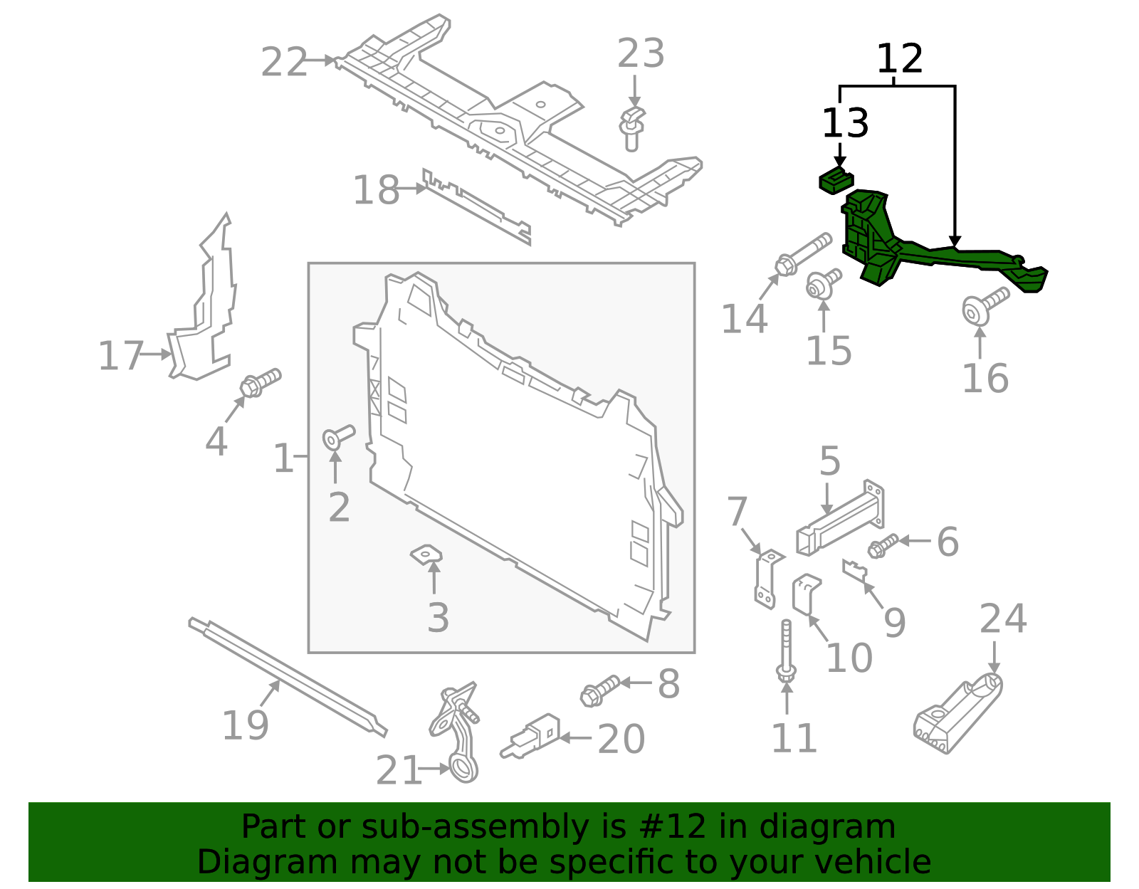 4M8-805-607-E - High-Quality Mount Bracket for 2024 Audi SQ8 ...