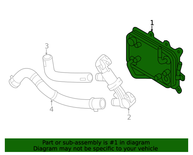 2021-2024 Kia Trans Cooler 25620-L0010 | QuirkParts