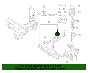 2000-2006 Audi Suspension Control Arm Bushing 8N0-407-181-B ...