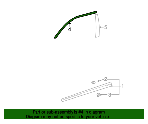 86361-3C000 - Black Out Tape 2001-2006 Kia Optima | Kia.Parts Store