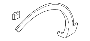 2016-2020 Kia Sorento Wheel Opening Molding 87712 C6000 | TascaParts.com