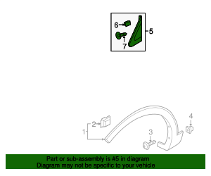 86180-C5000 - Upper Molding 2016-2020 Kia Sorento | Kia.Parts Store