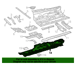 2017-2023 Mercedes-Benz Under Cover 205-684-01-00 | MB OEM Parts