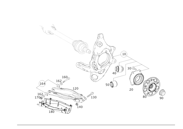213-350-74-01 - Knuckle Assembly - 2017-2020 Mercedes-Benz | Buy ...