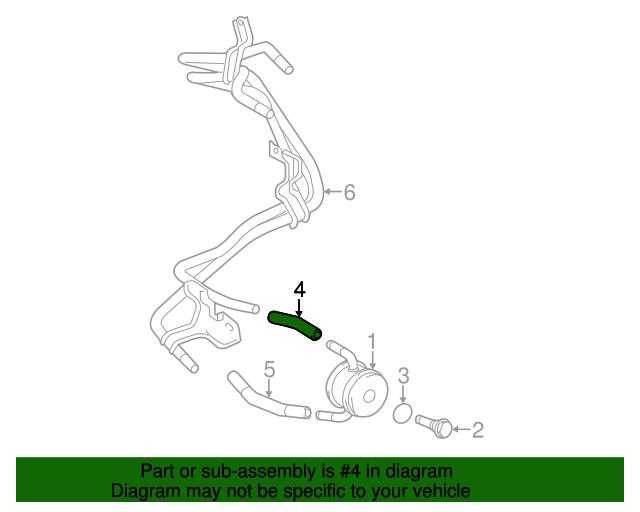 16296-31070 - By-Pass Hose - 2010-2021 Toyota | OEM Genuine Toyota Parts