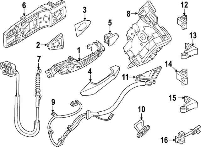 2022-2024 Audi Door Check 11A-837-249-A | TascaParts.com