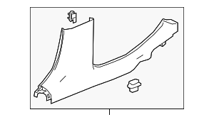2014-2015 Chevrolet Impala Lower Center Pillar Trim 23117279 ...