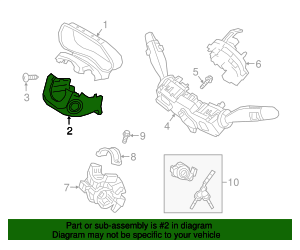 2018-2020 Hyundai Elantra GT Lower Column Cover 84855-G3000-TRY ...
